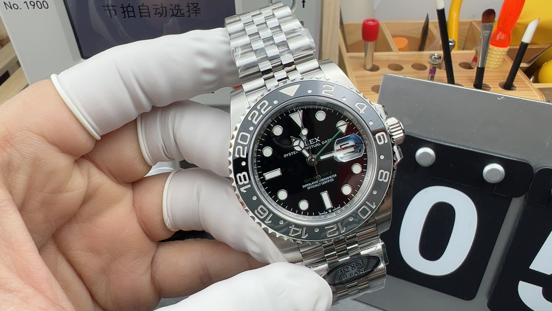 クリーンファクトリー GMTマスターⅡ「皮蛋ベゼル」ブラック×グレー 3285ムーブメント 徹底レビュー - クリーンファクトリー公式販売サイト